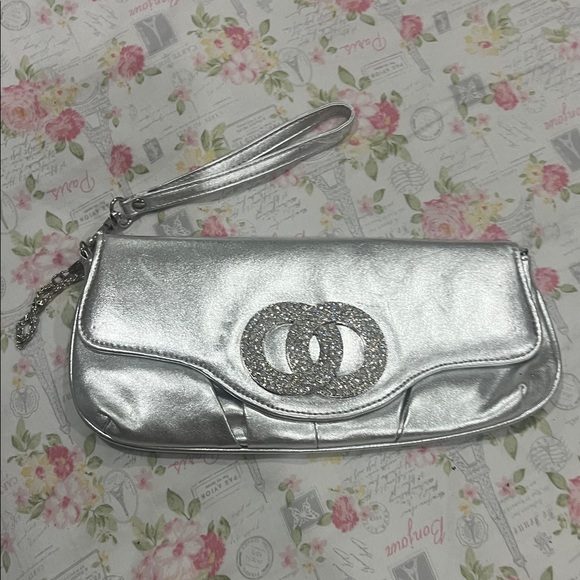 Bags | Silver Clutch Bag | Poshmark